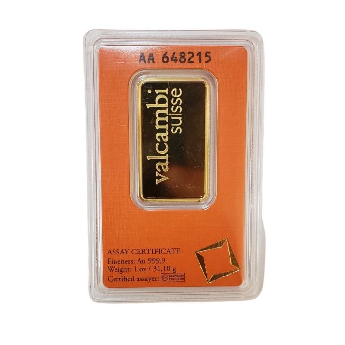 Valcambi Suisse 1 oz Gold Bar - California Gold and Silver Exchange