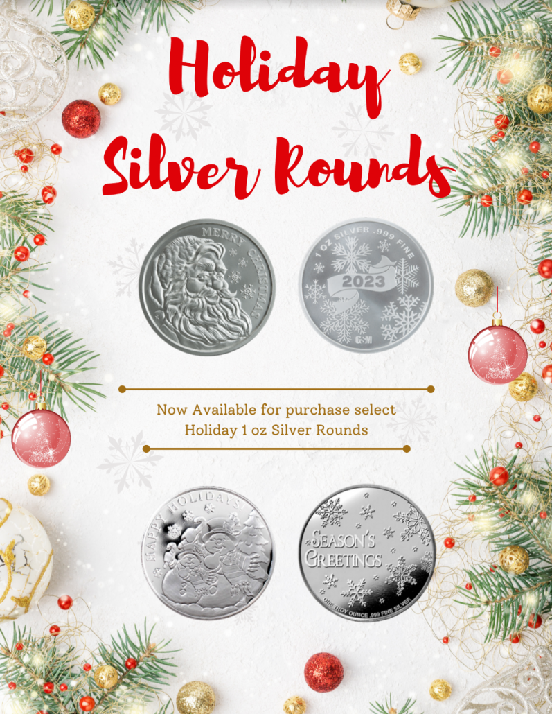 NEW! Holiday Christmas Rounds - California Gold and Silver Exchange